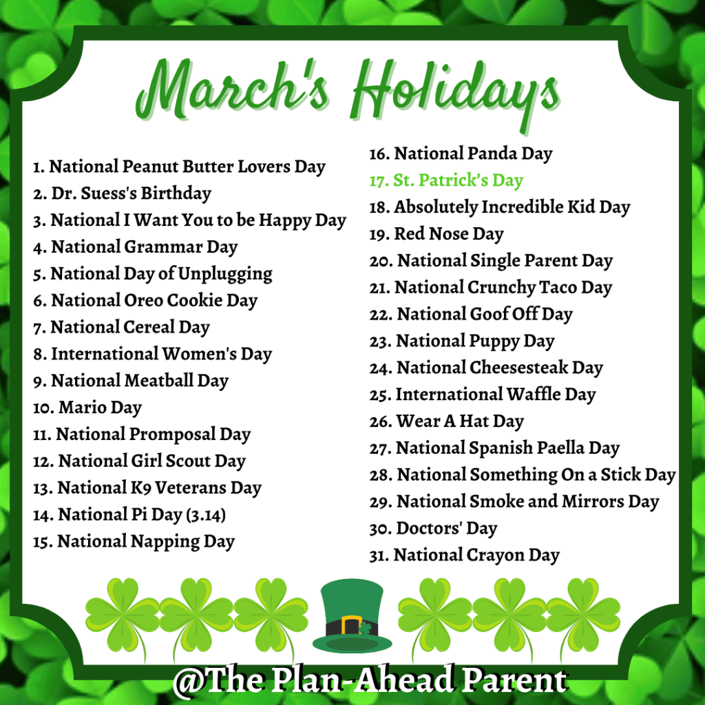 Celebrate March's Mini-Holidays - Enjoying RVA and all it has to offer!